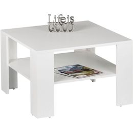 Couchtisch Stolkom "Joker", wei&szlig; (wei&szlig; dekor, wei&szlig; dekor, wei&szlig; dekor), H:44cm, Tische, Couchtisch, Klassischer Wohnzimmertisch-Beistelltisch
