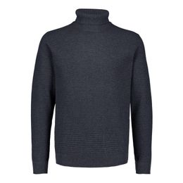 Rollkragenpullover LINDBERGH "Rollkragenpull Relaxed Fit", Herren, Gr. 3XL, grau (charcoal), Obermaterial: 60% Baumwolle, 40% Polyester, hoch geschlossener Ausschnitt, Pullover Rollkragenpullover