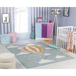 Teppich LIVABLISS "CENON", orange, B:160cm H:12,7mm L:213cm, Polypropylen (PP), Teppiche, Teppich, Kinderteppich mit kreativem und farbenfrohem Design
