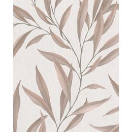 Vliestapete marburg, rosa (hellbeige, kupferfarben), B:0,53m L:10,05m, Vlies, Tapeten, Landhause Tapete f&uuml;r Wohnzimmer Schlafzimmer K&uuml;che