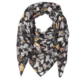 Modetuch Codello "Codello Tuch", Damen, schwarz, Obermaterial: 100% Polyester PES., Modet&uuml;cher, mit Allover-Print