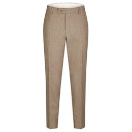 Anzughose HECHTER PARIS "HECHTER PARIS FM Anzughose", Herren, Gr. 48, N-Gr, beige, Obermaterial: 54% Polyester PES. 41% Wolle WO. 5% Elasthan EL., Hosen Anzughose, Hochwertige, nachhaltige Wollmischung mit Stretch-Anteil