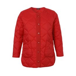 Steppjacke Via Appia Due "Via Appia Due Jacke", Damen, Gr. 54, rot, Obermaterial: 100% Polyamid PA., regular fit, Rundhals, Jacken Steppjacke, leicht, wattiert, gro&szlig;e Gr&ouml;&szlig;en