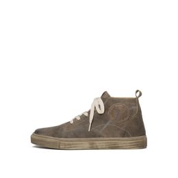 Spieth & Wensky Sneaker SPIETH & WENSKY "Bryson", Herren, Gr. 41, braun (wiesel), Obermaterial: 100% Ziegenleder goatskin., Schuhe Sneaker, mit Lederapplikation