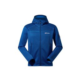 Fleecejacke Berghaus "Pravitale", Herren, Gr. M, turkish sea, limoges, Obermaterial: 93% Polyester PES. 7% Elasthan EL., regular fit, ohne Ausschnitt, Jacken Fleecejacke, mit Kapuze