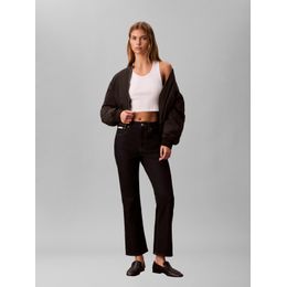 Ankle-Jeans Calvin Klein Jeans, Damen, Gr. 27, N-Gr, schwarz (ck classic rinse), Denim/Jeans, Obermaterial: 98% Baumwolle, 2% Elasthan, unifarben, regular fit lang, Jeans, Regular fit