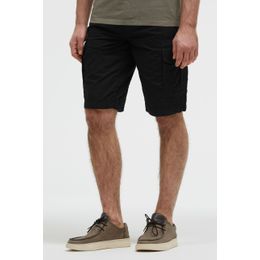 Cargoshorts CAMP DAVID, Herren, Gr. L, Normalgr&ouml;&szlig;en, schwarz, Popeline, Material: 100% Baumwolle, unifarben, regular fit knielang, Hosen, aus Baumwolle
