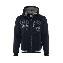 Sweatjacke Carisma "Carisma Sweatjacke", Herren, Gr. L, navy, Obermaterial: 70% Baumwolle CO. 30% Polyester PES., regular fit, Sweatjacken Sweatjacke, Regular