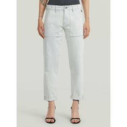 G-Star Raw 5-Pocket-Jeans G-STAR "Kate Boyfriend Fatigue Jeans", Damen, Gr. 29, L&auml;nge 32, beached faded clifton blau, Obermaterial: 74% Baumwolle, 25% Baumwolle, 1% Elasthan, Jeans 5-Pocket-Jeans