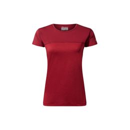 T-Shirt Berghaus "Voyager", Damen, Gr. L, syrah, rot dahlia, Obermaterial: 100% Polyester PES., regular fit, Rundhals, Shirts T-Shirt, aus atmungsaktivem Material