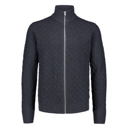 Cardigan LINDBERGH "Cardigan Relaxed Fit", Herren, Gr. L, charcoal, Obermaterial: 60% Baumwolle, 40% Polyester, unifarben, Strickjacken