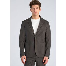 Anzugsakko LINDBERGH "Sakko Relaxed Fit", Herren, Gr. M, dk grau mel, Obermaterial: 70% Polyester, 28% Viskose, 2% Elasthan. Futter: 100% Polyester, Sakkos