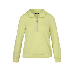 Sweatshirt frapp "frapp Sweatshirt", Damen, Gr. 44, limeade, Obermaterial: 49% Viskose CV. 43% Polyester PES. 8% Elasthan EL., regular fit, Sweatshirts Sweatshirt, Gro&szlig;e Gr&ouml;&szlig;en