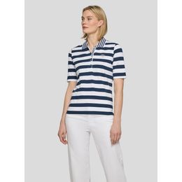 Print-Shirt Rabe "T-Shirt", Damen, Gr. 44, dunkelblau, 95%Baumwolle, 5%Elasthan, gemustert, tailliert, Shirts
