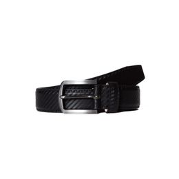 Lederg&uuml;rtel BA98-Cologne "BA98-Cologne Lederg&uuml;rtel", Herren, Gr. 110, schwarz, Obermaterial: 100% Lammleder LEL., G&uuml;rtel Lederg&uuml;rtel, mit dezent verspielter Schlie&szlig;e