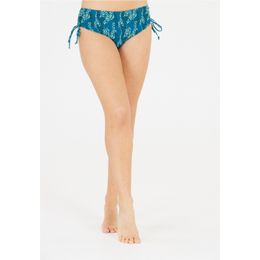 Bikini-Hose CRUZ "Celinn", Damen, Gr. 38, EURO-Gr&ouml;&szlig;en, blau (blau, meliert), 80% Polyamid, 20% Elasthan, mehrfarbig, Badehosen Bikini-Hose, mit floralem Allover-Muster