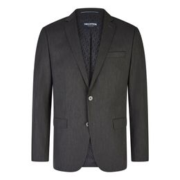 Jerseysakko HECHTER PARIS "HECHTER PARIS FM Sakko", Herren, Gr. 102, anthrazit, Obermaterial: 54% Polyester PES. 41% Wolle WO. 5% Elasthan EL., regular fit, Sakkos, mit 2 Patten- und 1 Brusttasche