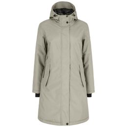 Wintermantel NEW VIEW "Frida", Damen, Gr. L, beige, Obermaterial: 100% Polyamid PA., regular fit, M&auml;ntel Wintermantel, mit weitenregulierbarer Kapuze