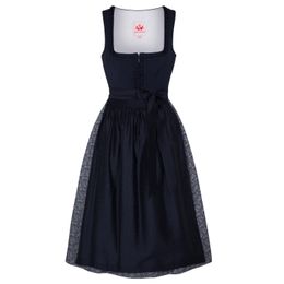Spieth & Wensky Dirndl SPIETH & WENSKY "Gaute", Damen, Gr. 38, N-Gr, dunkelblau, Obermaterial: 98% Polyester PES. 2% Elasthan EL. Futter: 95% Polyester PES. 5% Baumwolle CO., festlich, regular fit, eckiger Ausschnitt, Kleider, mit floralem Muster