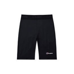 Trainingshose Berghaus "Berghaus Shorts", Damen, Gr. L, N-Gr, schwarz, Obermaterial: 76% Polyester PES. 24% Elasthan EL., regular fit, Hosen Trainingshose, mit Vier-Wege-Stretch