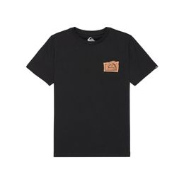 T-Shirt Quiksilver "Heritage", Jungen, Gr. 12(148-156cm), schwarz, Obermaterial: 70% Baumwolle, 30% Baumwolle., Shirts T-Shirt