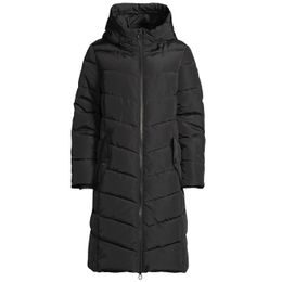 Steppmantel NEW VIEW "TM11", Damen, Gr. L, schwarz, Obermaterial: 100% Polyester PES., regular fit, M&auml;ntel Steppmantel, mit weitenregulierbarer Kapuze