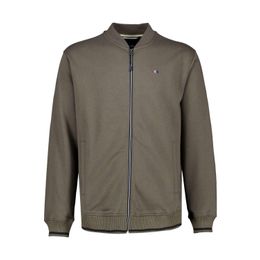 Cardigan Bison "Cardigan Comfort Fit", Herren, Gr. L, dk olive, Obermaterial: 60% Baumwolle, 40% Polyester, Strickjacken