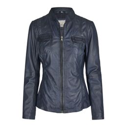 Bikerjacke 7eleven "SEFELIDA", Damen, Gr. 34, dunkelblau, Obermaterial: 100% Lammleder LEL. Futter: 100% Polyester PES., Jacken, mit Brusttaschen