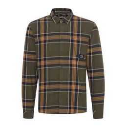 !Solid Flanellhemd SOLID "Flanellhemd SDBrandt", Herren, Gr. S, N-Gr, gr&uuml;n (dusty olive), Obermaterial: 100% Baumwolle CO., Hemden