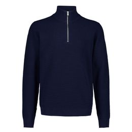 Troyer LINDBERGH "Troyer Relaxed Fit", Herren, Gr. L, navy, Obermaterial: 60% Baumwolle, 40% Polyester, Pullover Troyer