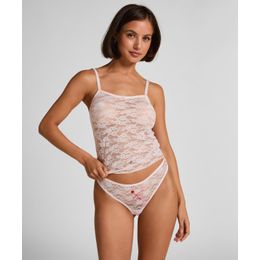 Hunkem&ouml;ller String HUNKEM&Ouml;LLER "Valentins-String 3er-Pack Geschenkset", Damen, Gr. L, rosa, 90% Polyamid, 10% Elasthan, Unterhosen String