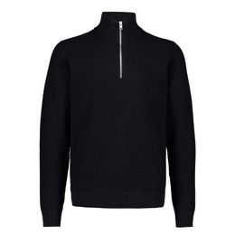 Troyer LINDBERGH "Troyer Relaxed Fit", Herren, Gr. L, schwarz, Obermaterial: 60% Baumwolle, 40% Polyester, Pullover Troyer