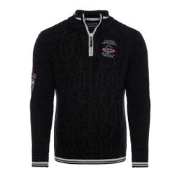 Strickpullover Carisma "Carisma Pullover", Herren, Gr. L, schwarz, Obermaterial: 100% Polyacryl PAN., regular fit, Pullover Strickpullover, Premium Strickpullover