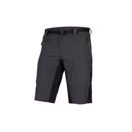 Fahrradhose ENDURA "ENDURA Shorts", Herren, Gr. XS, N-Gr, schwarz (grau), Obermaterial: 100% Nylon NY., regular fit, Hosen Fahrradhose, mit Bel&uuml;ftungs&ouml;ffnungen