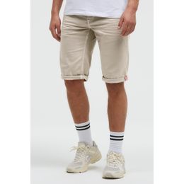 Jeansshorts CAMP DAVID, Herren, Gr. 29, Kurz, taupe, Denim/Jeans, Material: 65% Baumwolle, 23% Polyester, 10% Viskose, 2% Elasthan, unifarben, comfort fit, Jeans Jeansshorts, mit gekn&ouml;pften Klappentaschen am Ges&auml;&szlig;