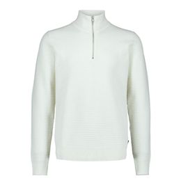 Troyer LINDBERGH "Troyer Relaxed Fit", Herren, Gr. L, sanftes wei&szlig;, Obermaterial: 60% Baumwolle, 40% Polyester, Pullover Troyer
