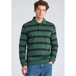 Sweatshirt LINDBERGH "Sweatshirt Relaxed Fit", Herren, Gr. L, dk gr&uuml;n, Obermaterial: 85% Baumwolle, 15% Polyester, l&auml;ssig geschnitten, Sweatshirts Sweatshirt