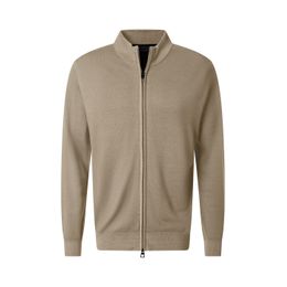 Strickjacke Pierre Cardin "Pierre Cardin Strickjacke", Herren, Gr. L, pelican, Obermaterial: 100% Wolle WO., ohne Ausschnitt, Strickjacken Strickjacke, aus 100% Wolle