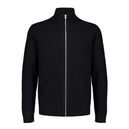 Cardigan LINDBERGH "Cardigan Relaxed Fit", Herren, Gr. L, schwarz, Obermaterial: 60% Baumwolle, 40% Polyester, Strickjacken