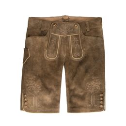 Spieth & Wensky Lederhose SPIETH & WENSKY "Fabiola", Damen, Gr. 34, N-Gr, honey natur, Obermaterial: 100% Lammleder LEL. Futter: 100% Polyester PES., regular fit, Hosen, detailreiche Stickereien an Latz und Bein
