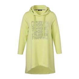 Sweatshirt frapp "frapp Sweatshirt", Damen, Gr. 46, limeade, Obermaterial: 49% Viskose CV. 43% Polyester PES. 8% Elasthan EL., regular fit, Sweatshirts Sweatshirt, Gro&szlig;e Gr&ouml;&szlig;en