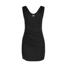 Abendkleid Nicowa "MICARO", Damen, Gr. 34, N-Gr, schwarz, Obermaterial: 95% Polyester PES. 5% Elasthan EL., regular fit, V-Ausschnitt, Kleider Abendkleid, mit NCW- Monogram Anh&auml;nger