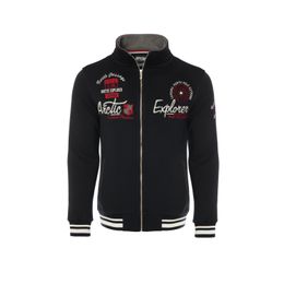 Sweatjacke Carisma "Carisma Sweatjacke", Herren, Gr. L, schwarz, Obermaterial: 70% Baumwolle CO. 30% Polyester PES., regular fit, Sweatjacken Sweatjacke, Regular