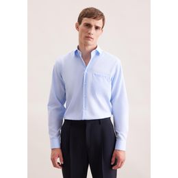 Businesshemd Seidensticker "Schwarze Rose", Herren, Gr. L (41), normale &Auml;rmell&auml;ngen, hellblau, 100% Baumwolle, unifarben, regular fit, 2-Knopf-Manschette, Hemden, Regular 1/1 Kentkragen Uni