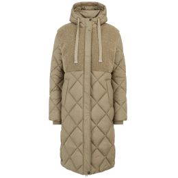 Wintermantel NEW VIEW "Talea", Damen, Gr. XXL, beige (helloliv), Obermaterial: 100% Polyester PES., regular fit, M&auml;ntel Wintermantel, mit 2-Wege-Rei&szlig;verschluss