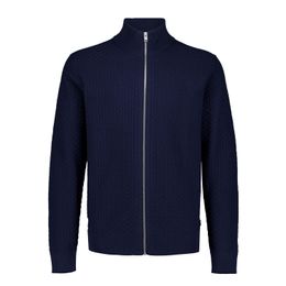 Cardigan LINDBERGH "Cardigan Relaxed Fit", Herren, Gr. L, navy, Obermaterial: 60% Baumwolle, 40% Polyester, Strickjacken