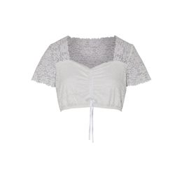 Spieth & Wensky Shirtbluse SPIETH & WENSKY "Bahamas", Damen, Gr. 32, offwei&szlig;, Obermaterial: 90% Polyamid PA. 10% Elasthan EL., festlich, slim fit, Blusen, mit floralem Muster