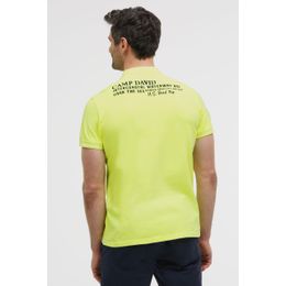 Poloshirt CAMP DAVID, Herren, Gr. 4XL, gr&uuml;n, Piqu&eacute;, Material: 100% Baumwolle, unifarben, regular fit normal, hoch geschlossener Ausschnitt, eingesetzt B&uuml;ndchen, Shirts, aus Baumwolle