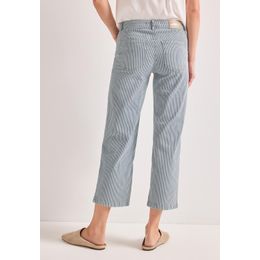 Comfort-fit-Jeans Street One, Damen, Gr. 24, L&auml;nge 26, indigo striped wash, Jeans, 97% Baumwolle, 3% Elasthan, unifarben, 7/8-L&auml;nge, Jeans, 5-Pocket-Style