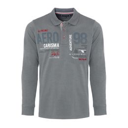 T-Shirt Carisma "Carisma Longsleeve", Herren, Gr. L, grau, Obermaterial: 100% Baumwolle CO., regular fit, Shirts T-Shirt, Premium Langarmpolo